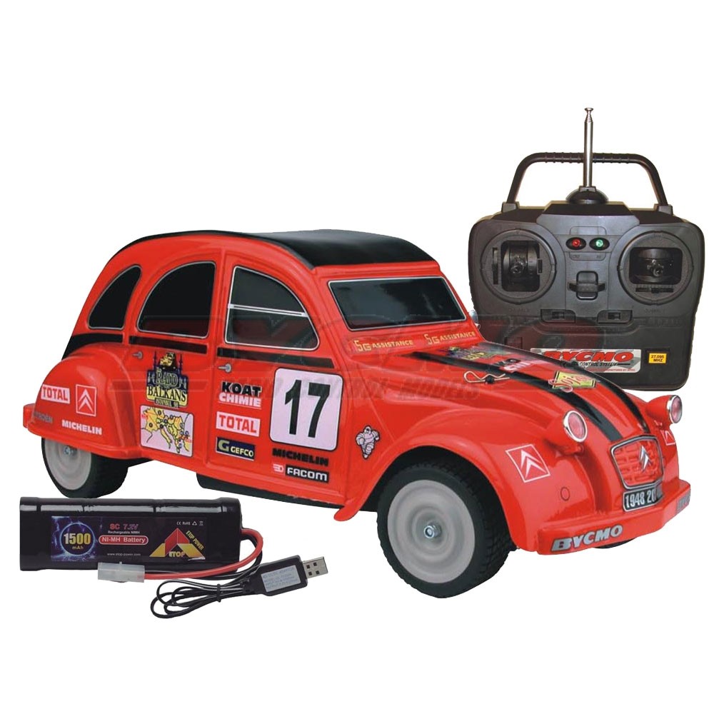 Coche Citroën 2CV Eléctrico 2WD Rojo RTR - Bycmo RC Models - Tienda de modelismo y radio control ...